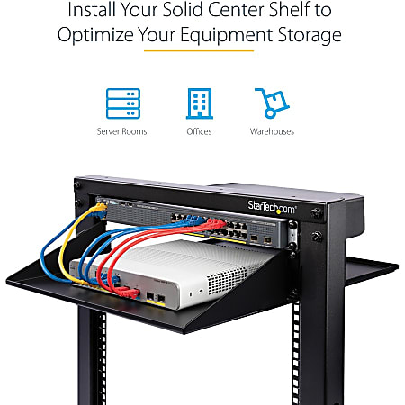 StarTech.comStarTech.com 2 Post Server Rack Shelf Center Mount Supports ...