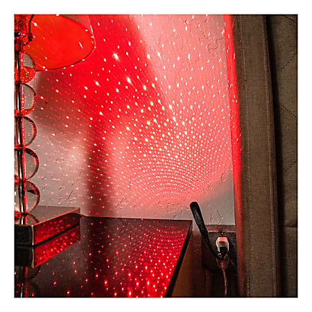 BlissLights StarPort USB Laser Light Red - Office Depot