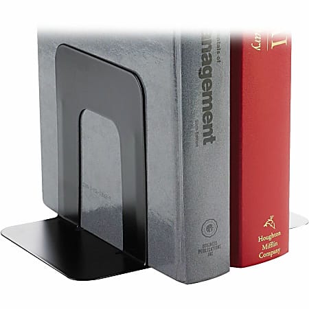 Business Source Heavy gauge Steel Book Supports 5.25 x5 x 4.75 Depth ...