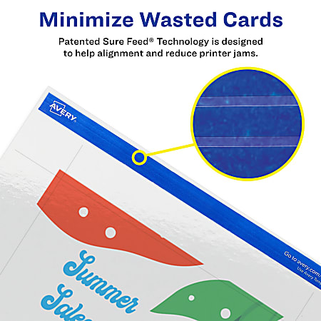 Avery Printable Postcards With Sure Feed Technology 95281 GWC25 ...
