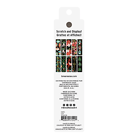 Brea Reese Scratch Art Bookmarks Ornaments Set Of 11 Pieces - Office Depot