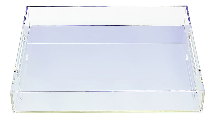 Realspace Opaline Acrylic Document Tray 2 316 H x 11 W x 14 D ...