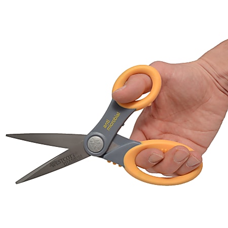 Westcott Hard Handle Scissors With Antimicrobial Protection 8 Pointed ...