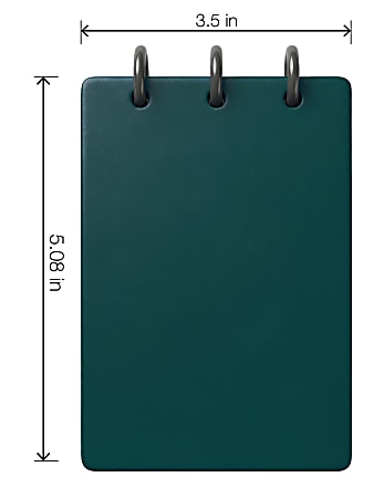 TUL Mini Steno Discbound Notebook With Soft Touch Cover Narrow Ruled 60 ...