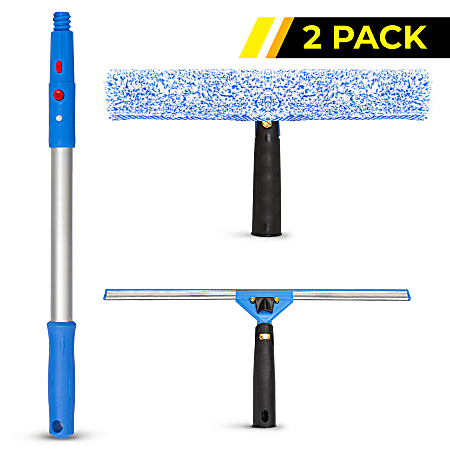 Gritt Commercial Pro Window Washing Kit With Squeegee Washer And Pole 14 Squeegee And Washer20 ...