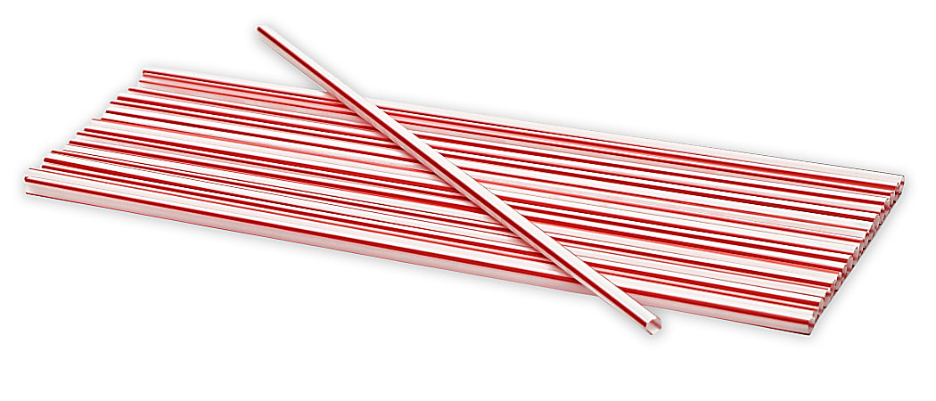 Highmark Plastic Stir Sticks 5 12 RedWhite Case Of 10000 - Office Depot