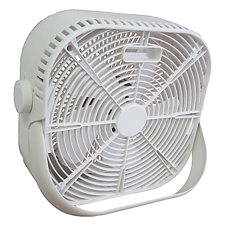 Optimus 2 Speed 40W 12 Box Fan 4 516 H x 13 14 W x 12 58 D White ...