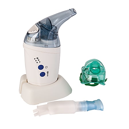MABIS MINIBreeze Ultrasonic Nebulizer 8 H x 5 W x 5 12 D BlueWhite ...