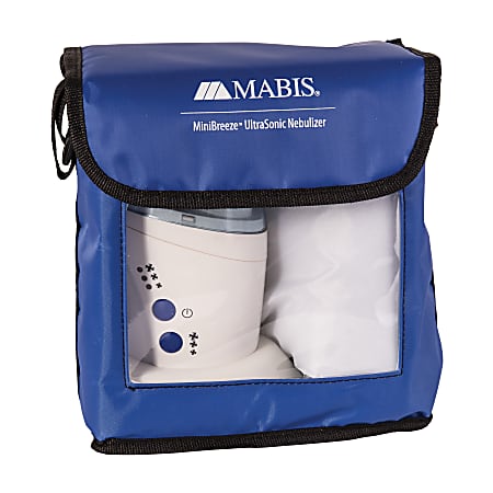 MABIS MINIBreeze Ultrasonic Nebulizer 8 H x 5 W x 5 12 D BlueWhite ...