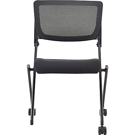 Lorell Mesh Back Nesting Chairs Black Set Of 2 Chairs - Office Depot