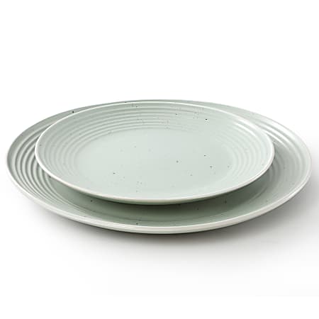 Elama Emilia 16 Piece Assorted Double Bowl Stoneware Dinnerware Set ...