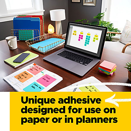 Post it Notes 500 Total Notes Pack Of 5 Pads 4 in x 6 in Lined ...