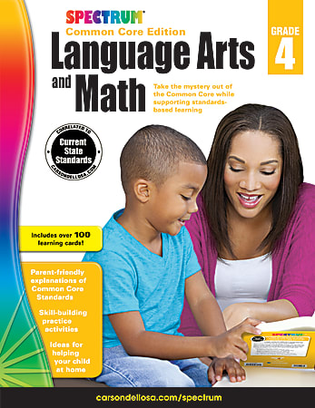Spectrum Language Arts And Math Workbook Grade 4 - Office Depot