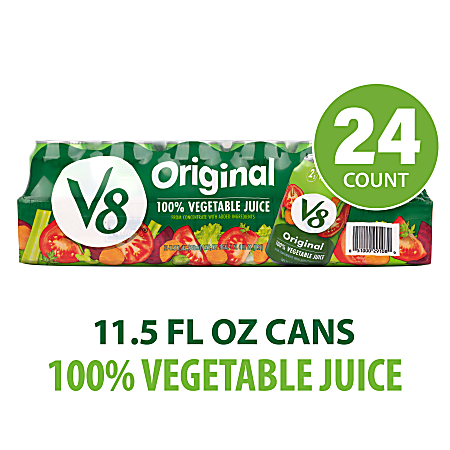 V8 Original Vegetable Juice 11.5 oz 24 Count - Office Depot