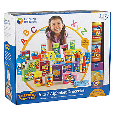 Learning Resources A Z Alphabet Groceries Activity Set ThemeSubject ...