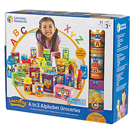Learning Resources A Z Alphabet Groceries Activity Set ThemeSubject ...