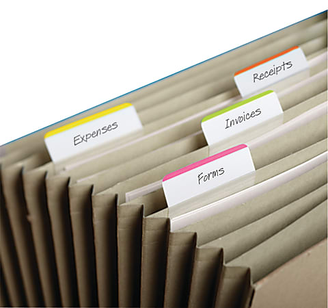 Post it Filing Tabs 2 in. x 1.5 in. Pack of 24 Tabs - Office Depot