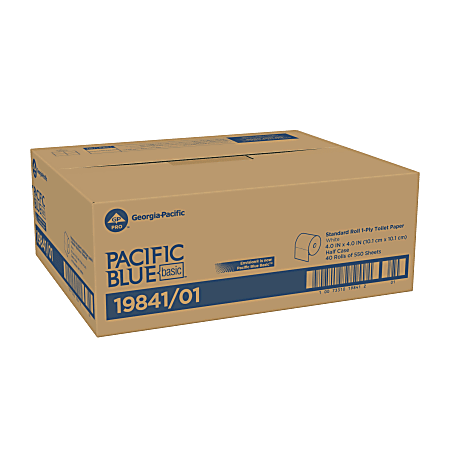 Envision Pacific Blue by GP PRO 1 Ply Standard Roll Toilet Paper 4.05x4 ...