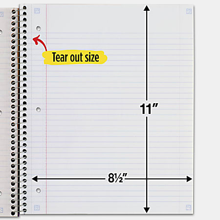 Five Star Wirebound Notebook Plus Study App 8 12 x 11 5 Subject College ...
