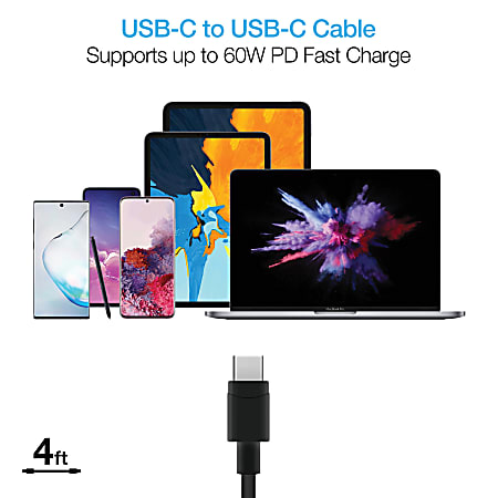 Naztech 20 Watt Power Delivery USB C Wall Charger And USB C To USB C ...