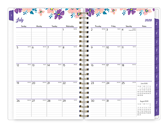 Blue Sky Polypropylene Academic WeeklyMonthly Planner 5 x 8 Multicolor ...