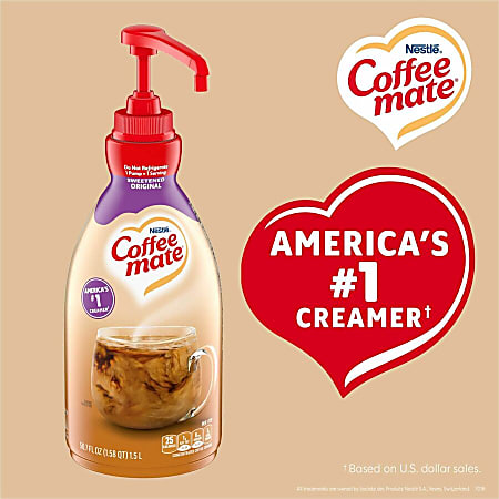 Nestl Coffee mate Liquid Creamer Original Flavor 50.72 Oz Multiple ...