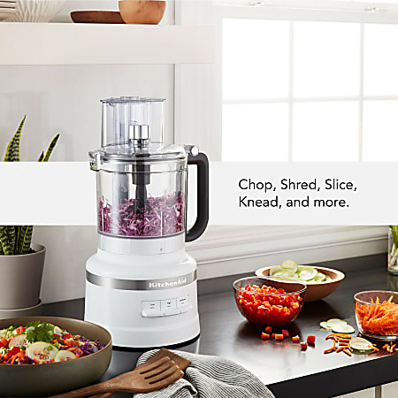 KitchenAid 13 Cup Food Processor 13 Cup Capacity 500 W Motor White ODP Business Solutions