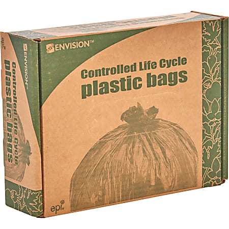 Stout Controlled Life Cycle Trash Garbage Bags 0.8 mil 30 Gallon Brown ...