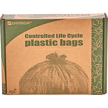 Stout Controlled Life Cycle Plastic Bags 1.10 mil 33 Gallons 33 x 40 ...