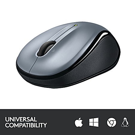 Logitech M325s Wireless Optical Mouse Silver - Office Depot