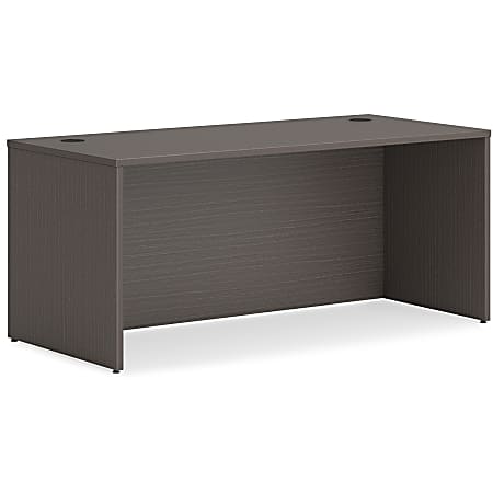 HON Mod 66 W Rectangle Desk Shell Slate Teak - Office Depot