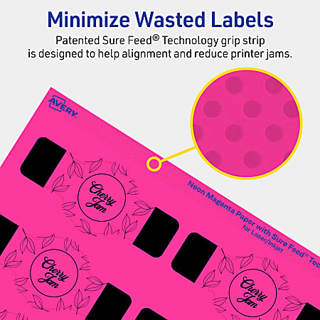 Avery Print To The Edge Labels With Sure Feed Technology 94122 NMP20 ...