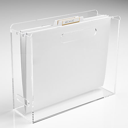 Russell Hazel Acrylic File Box For File Folders Storage Box 47714 ...