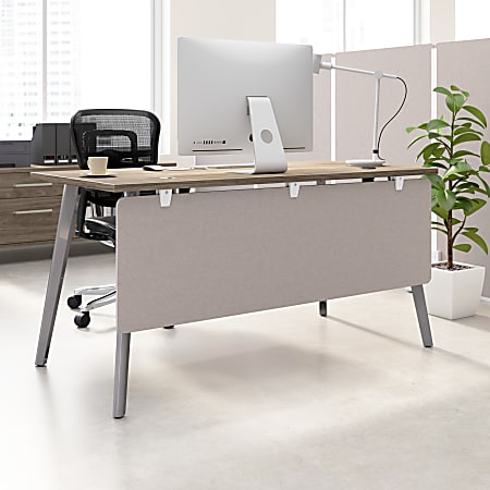 WorkPro Motiva Desktop Privacy Screen 18 H x 58 W x 2 D Warm Beige ...