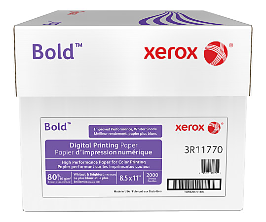Xerox Bold Digital Printing Paper 8 Reams Letter Size 8 12 x 11 100 U.S ...