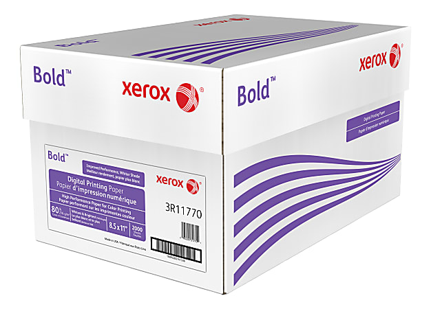 Xerox Bold Digital Printing Paper 8 Reams Letter Size 8 12 x 11 100 U.S ...