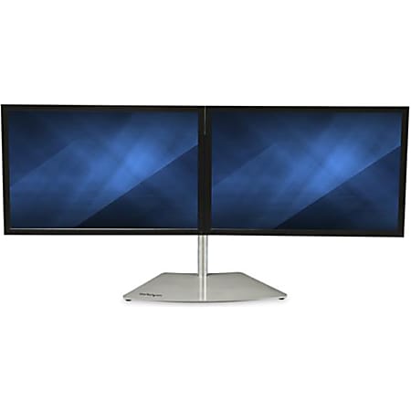 StarTech.com Dual Monitor Stand Horizontal For up to 24 VESA Mount ...