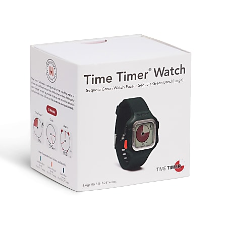 Time Timer Watch Large Sequoia Green - Office Depot