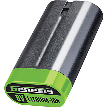 Genesis 8 Volt Lithium Ion Battery For Soldering Iron Cordless Tool ...