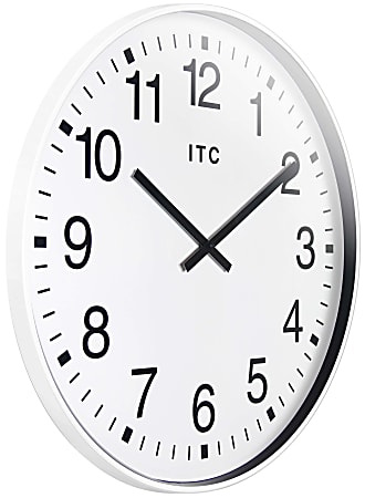 white office wall clock
