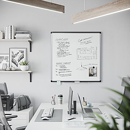 U Brands PINIT Magnetic Dry Erase Board 36 X 36 Silver Aluminum Frame ...