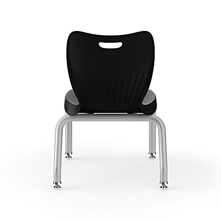 HON Smartlink 4 Leg Plastic Stackable Chairs Onyx Set Of 4 Chairs ...