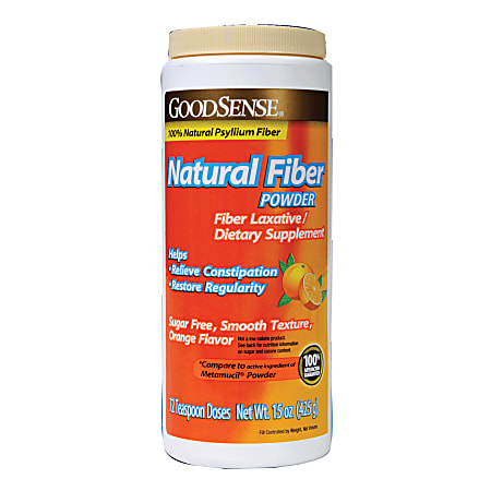 GoodSense Natural Fiber Powder Sugar Free Formula 15 Oz - Office Depot
