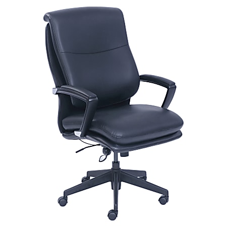 Lorell Infinity Ergonomic Bonded Leather High Back Chair Black - ODP ...