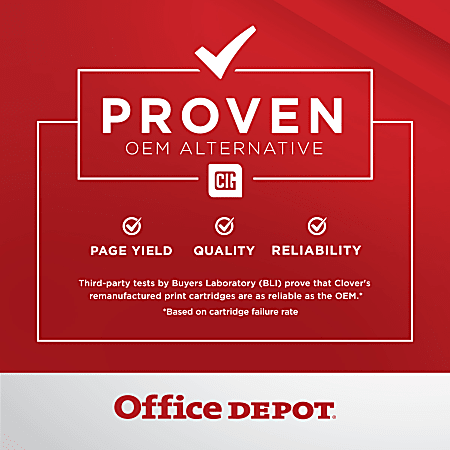 Office Depot Brand Remanufactured Black Ink Cartridge Replacement For ...