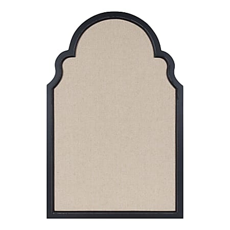 Kate and Laurel Hogan Arch Non Magnetic Framed Pinboard 24 x 36 Beige ...