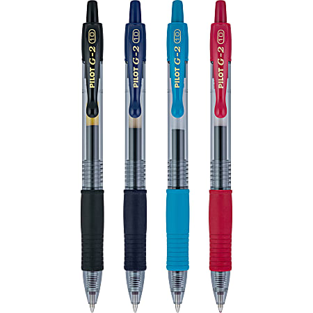 Pilot G2 Premium Gel Roller Pens Bold Point 1.0 mm Clear Barrels ...