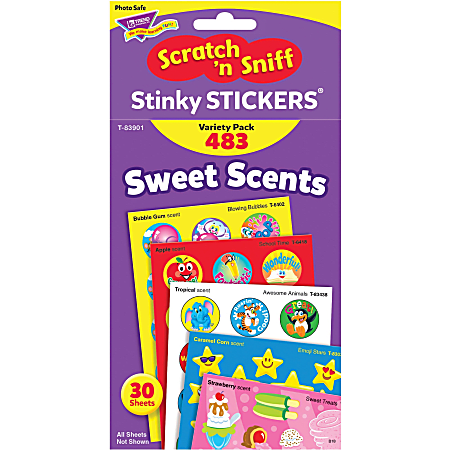 TREND Stinky Stickers Variety Pack Assorted Set Of 480 - Office Depot