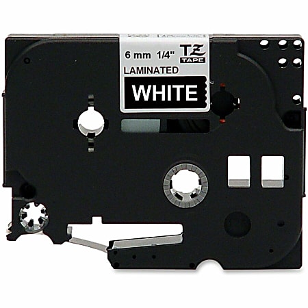 Brother TZ 315 White On Black Tape 0.25 x 26.2 - Office Depot