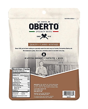 Oberto Classic Recipe Smoked Sausages 5 Oz Pack Of 6 Sausages - Office ...
